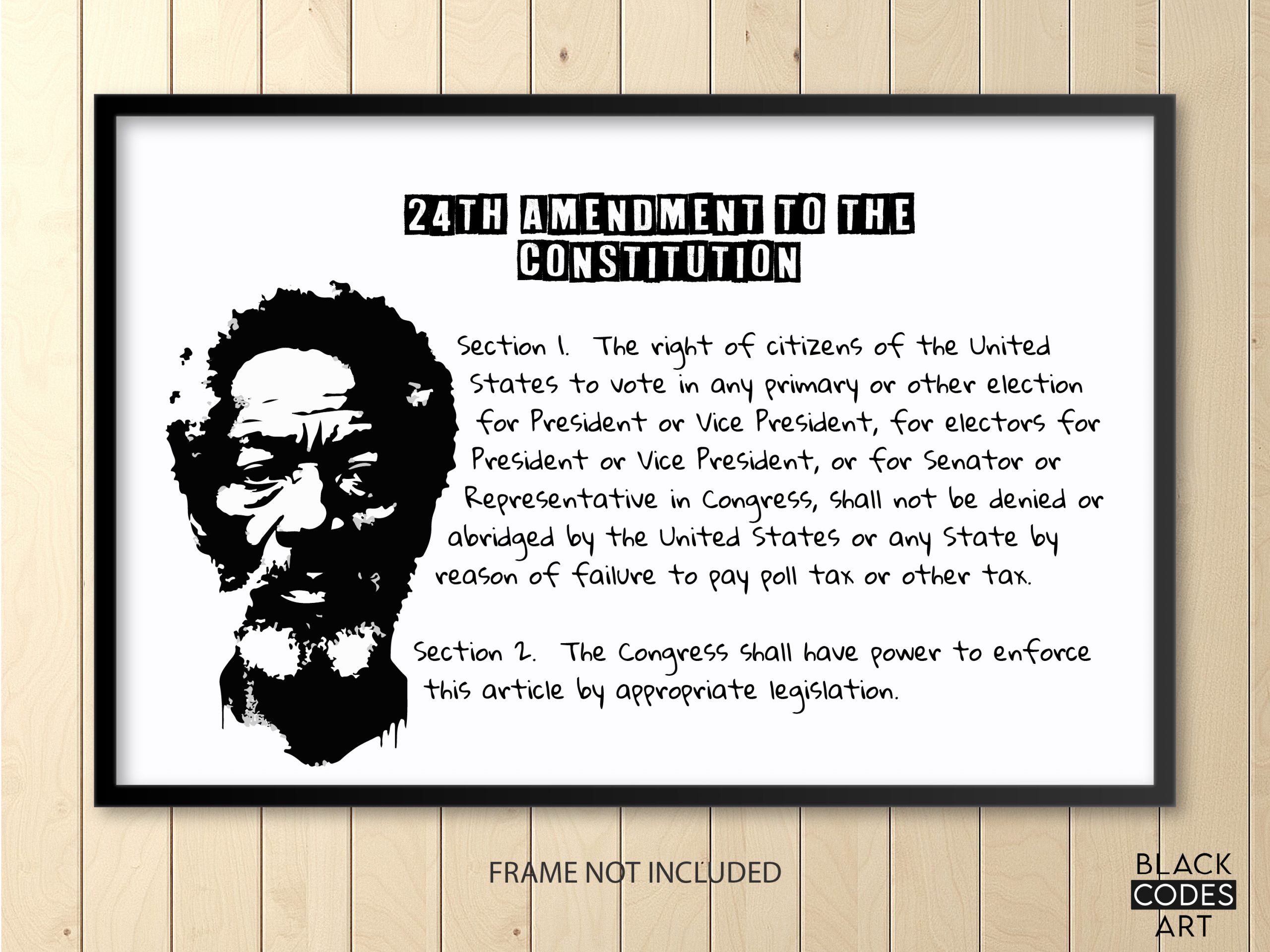 24th Amendment – Black Codes Art